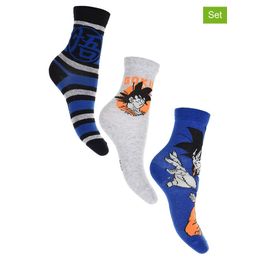 DRAGONBALL Z Dragon Ball Z 3er-Set: Socken "Dragon ball super" in Bunt - 64% | Größe 35-37 | Kinder-socken-strumpfhosen