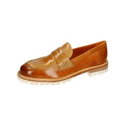 Melvin & Hamilton MELVIN & HAMILTON Leder-Mokassins "Regine 6" in Hellbraun - 47% | Größe 38 | Damen-schuhe-halbschuhe
