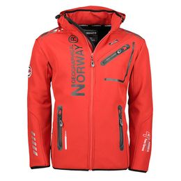 Geographical Norway Softshelljacke "Royaute" in Rot - 69% | Größe 3XL | Herren-outdoorjacken