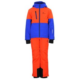 Peak Mountain 2tlg. Ski-/ Snowboardoutfit "Eruby" in Orange/ Blau - 64% | Größe 104 | Kinder-outdoor-jacken