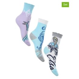 Disney Frozen 3er-Set: Socken "Frozen" in Bunt - 25% | Größe 23-26 | Kinder-socken-strumpfhosen