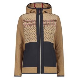 CMP Fleecejacke in Beige/ Schwarz - 47% | Gr&ouml;&szlig;e 40 | Damenjacken