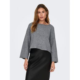 Jacqueline de Yong JDY Pullover "Rue" in Grau - 40% | Größe XS | Damen-pullover-cardigans