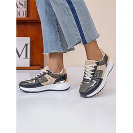 Sixth Sens Sneakers in Schwarz/ Beige/ Gold - 68% | Größe 40 | Damen-sneakers