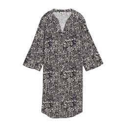 Tom Tailor Kleid Damen Größe 44 creme / navy Winterkleid