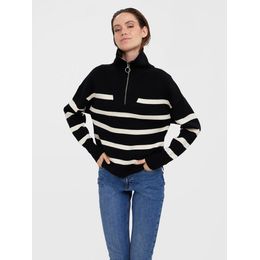 Véro Moda Vero Moda Pullover "Saba" in Schwarz/ Creme - 13% | Größe XS | Damen-pullover-cardigans