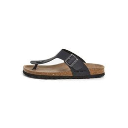 SABOKETS Leder-Zehentrenner in Schwarz - 54% | Größe 45 | Herrensandalen