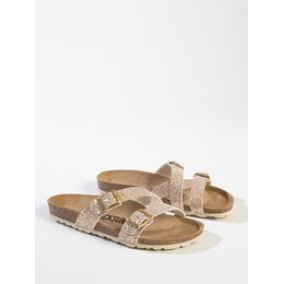 BACKSUN Pantoletten "Talca" in Gold - 53% | Gr&ouml;&szlig;e 42 | Damen-pantoletten