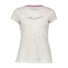 Mizuno Trainingsshirt "Heritage" in Grau - 31% | Gr&ouml;&szlig;e S | Damen-outdoor-tops-shirts