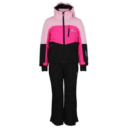 Peak Mountain 2tlg. Ski-/ Snowboardoutfit "Fabiola" in Schwarz/ Pink - 64% | Größe 104 | Kinder-outdoor-jacken