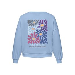 Only Carmakoma Sweatshirt in Hellblau - 32% | Größe M-46/48 | Damen-sweatshirts-jacken