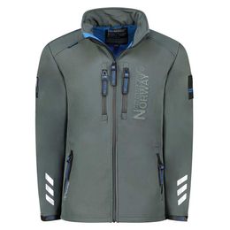 Geographical Norway Softshelljacke "Richywood" in Grau - 67% | Größe S | Herren-outdoorjacken