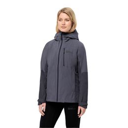 Jack Wolfskin Regenjacke "Eagle Peak" in Grau - 59% | Größe S | Damen-outdoorjacken