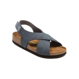 Comfortfusse Leder-Sandalen in Dunkelblau - 64% | Größe 39 | Damen-sandalen