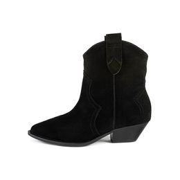 loft37 Leder-Boots in Schwarz - 50% | Größe 36 | Damen-stiefel