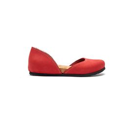 Comfortfusse Leder-Ballerinas in Rot - 63% | Größe 39 | Damen-ballerinas