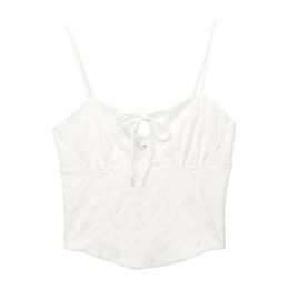 Pull&Bear Pull&Bear Top Damen Gr&ouml;&szlig;e L wei&szlig;
