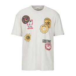 Replay T-Shirt Herren Gr&ouml;&szlig;e XL gelb / hellgrau / rot / schwarz