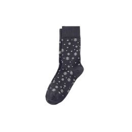 Tchibo - 1 Paar Socken - Herren - Gr. 43-46 - grau/print