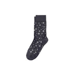 Tchibo - 1 Paar Socken - Herren - Gr. 43-46 - grau/print