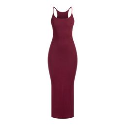 Smilodox Maxi Dress Aveline Rippstrickkleid Damen Gr&ouml;&szlig;e 36 bordeaux Winterkleid