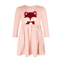 happy girls Kleid M&auml;dchen Gr&ouml;&szlig;e 86 ros&eacute; / dunkelrot / schwarz / wei&szlig;
