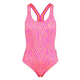 Beco The World Of Aquasports Swimsuit 'Zebra Vibes' female Orange, Pink size 36