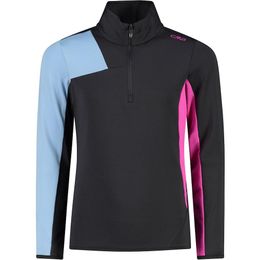CMP Funktionsshirt M&auml;dchen Gr&ouml;&szlig;e 164 hellblau / pink / schwarz
