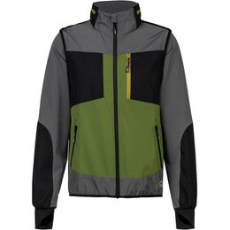 8848 Outdoor Funktionsjacke Herren Gr&ouml;&szlig;e XL grau / gr&uuml;n / schwarz
