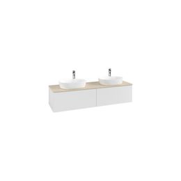 Villeroy & Boch V&B Waschtischunterschrank mit Frontstruktur, mit Beleuchtung Antao 160x50cm, HL, WBP botti., glo wh. Lac ; Villeroy & Boch (L39153GF)