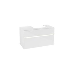 Villeroy & Boch V&B Waschtischunterschrank Collaro 100x54,8x50cm, WT r, LED 7,3 W, glo wh. ; Villeroy & Boch (C015B0DH)