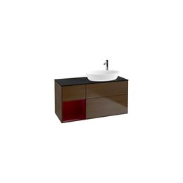 Villeroy & Boch V&B Waschtischunterschrank Finion 120cm, Pl bla m, Reg Peo m Lac, wal ven ; Villeroy & Boch (F922HBGN)