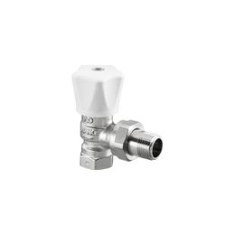 Oventrop Handregulierventil Baureihe HRV 3/8", Eck, Messing vernickelt (1191503)