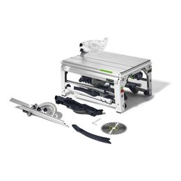 FESTOOL CS 70 EG PRECISIO Tischzugs&auml;ge aus Kunststoff und Metall mit Parallelanschlag und S&auml;geblatt f&uuml;r Holz oder Kunststoff, 1600 Watt - 574778)