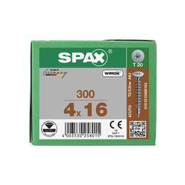 Spax R&uuml;ckwandschrauben 4 x 16 ohne Linse T-STAR PLUS T10 VG (0151010400163)