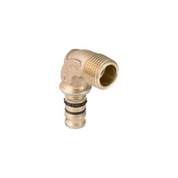 Geberit &Uuml;bergangsbogen Mepla d= 40mmxR 1 1/4, 90Grad, mit AG, Rotguss (605255005)
