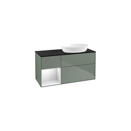 Villeroy & Boch V&B Waschtischunterschrank Wandbeleuchtung Finion 120cm, Pl b m, Reg wh. m Lac, Oli. m Lac ; Villeroy & Boch (GA42MTGM)