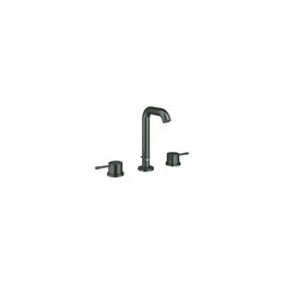 Grohe 3-Loch-Waschtischarmatur Essence 1/2, m Abl.garn, hard graphite geb&uuml;rstet (20296AL1)