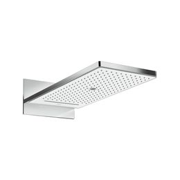 Hansgrohe Kopfbrause Rainmaker Select 3jet, mit Wandanschluss, wei&szlig;/chrom (24001400)