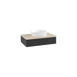 Villeroy & Boch V&B Waschtischunterschrank mit Frontstruktur Antao 80x19x50cm, WBP-farbe botti., bla m Lac ; Villeroy & Boch (K08113PD)