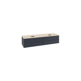 Villeroy & Boch V&B Waschtischunterschrank mit Frontstruktur, mit Beleuchtung Antao 160x50cm, WBP-farbe botti., md bl. m Lac ; Villeroy & Boch (L28113HG)