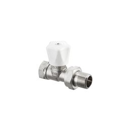 Oventrop Handregulierventil Baureihe HRV 3/4", DG, verk&uuml;rzt, Messing vernickelt (1194606)