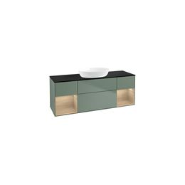 Villeroy & Boch V&B Waschtischunterschrank Finion 160cm, Pl bla m, Reg Oa ven, Oli. m Lac ; Villeroy & Boch (FD02PCGM)