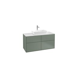 Villeroy & Boch V&B Waschtischunterschrank Wandbeleuchtung Finion 120x60,3cm, Abd.-Pl. wh. m, Oli. m Lac ; Villeroy & Boch (G79100GM)