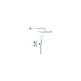 Grohe Unterputz-Duschsystem Grohtherm 103995 eckig 2 ASV f&uuml;r Duschrahmen Mono chrom (1039950000)