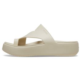 Crocs Zehentrenner 'Getaway' Damen Gr&ouml;&szlig;e 37/38 beige
