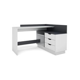 by Living Schreibtisch weiß Maße (cm): B: 129 H: 84 » Möbel Kraft