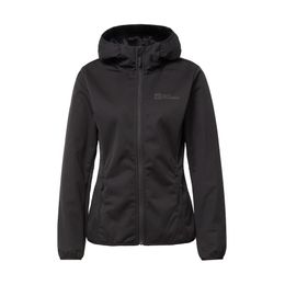Jack Wolfskin Outdoorjacke 'Windhain' Damen Gr&ouml;&szlig;e XXL grau / schwarz