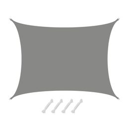 AMANKA UV Sonnensegel Wasserdicht 6x5 - Rechteckig - Sonnenschutz Segel Garten Terrasse