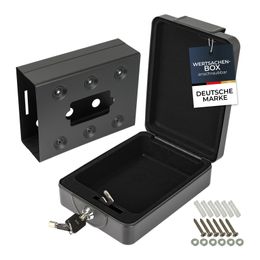 HMF 307-02 Anschraubbare Dokumentenbox, 20,0 x 15,5 x 7,0 cm, Schwarz